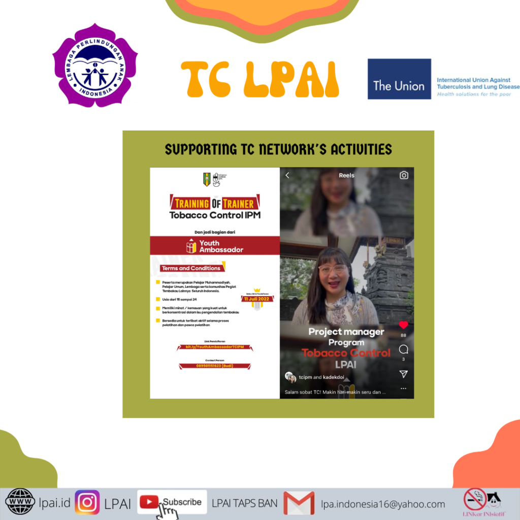 Open Rekrutmen TC Youth Ambassador: TC LPAI mendukung Penuh ToT Youth ...